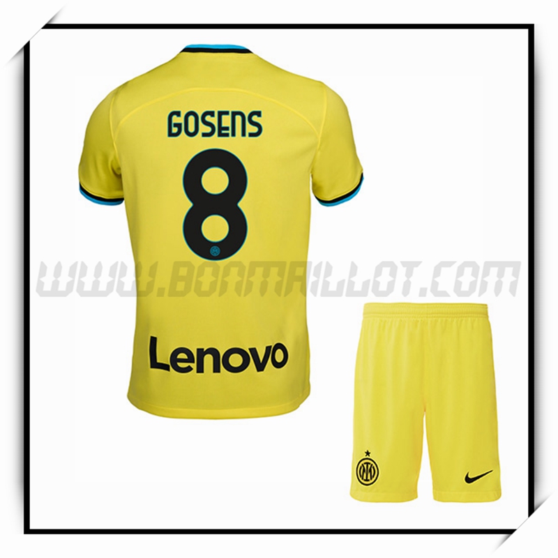 Boutique Vente Ensemble Maillot de Inter Milan GOSENS #8 Exterieur ...